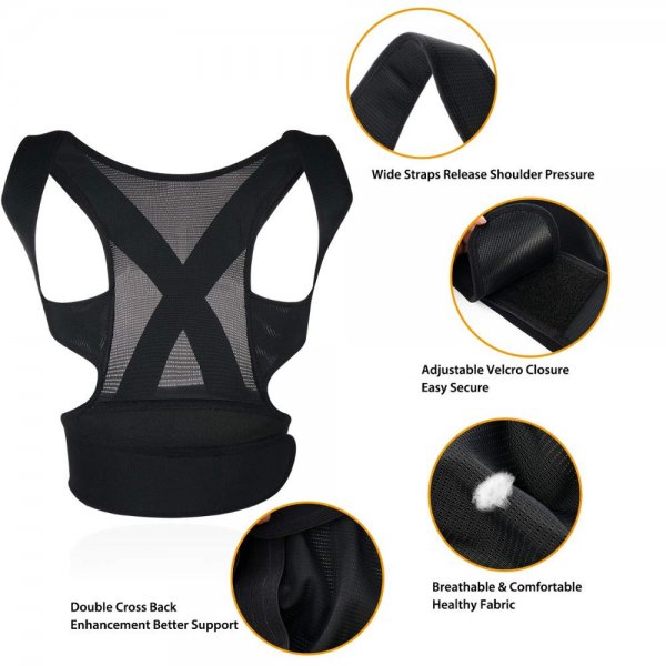 Posture Corrector Protection Back Shoulder Posture Correction Band ...