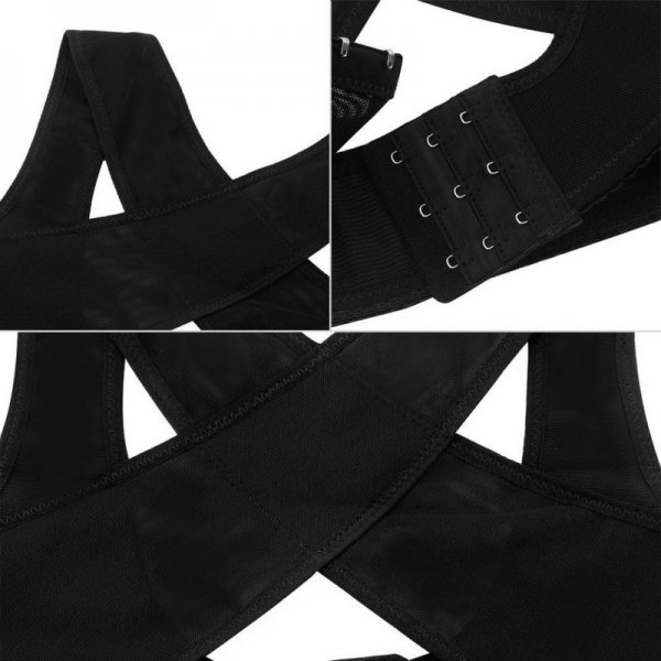 Lady Chest Posture Corrector Support Belt Body Shaper Corset Shoulder ...