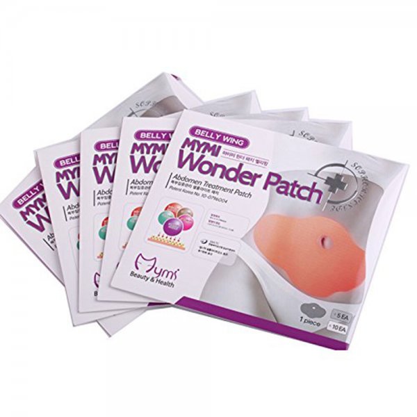 5 Pcs Korea Women Cosmetics Slimming Wonder Patch Belly Wing Abdomen ...