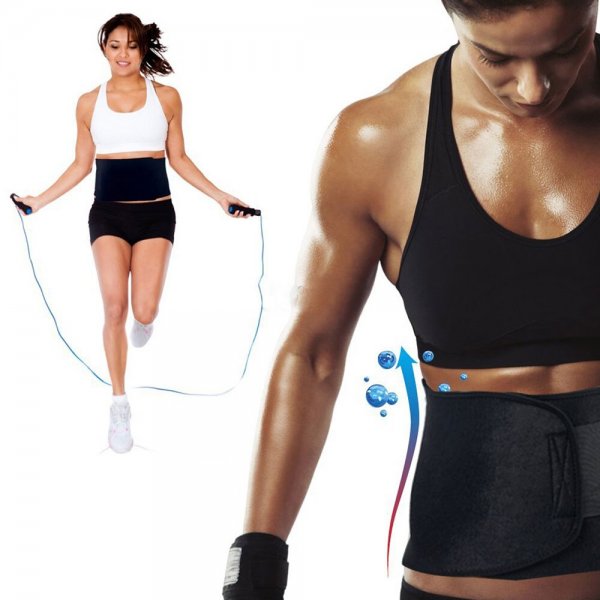 Adjustable Waist Trimmer Exercise Belt Slimming Belt Fat Burner Body ...
