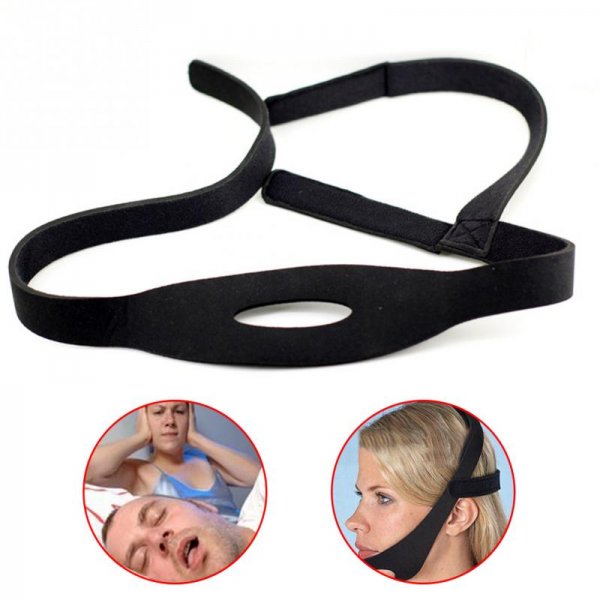 New Upgrade Neoprene Stop Snoring Belt Anti Snore Chin Strap Sleep ...